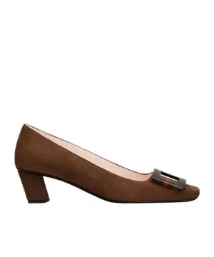ROGER VIVIER Belle Vivier Suede Pumps