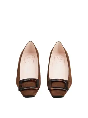 ROGER VIVIER Belle Vivier Suede Pumps