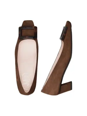 ROGER VIVIER Belle Vivier Suede Pumps