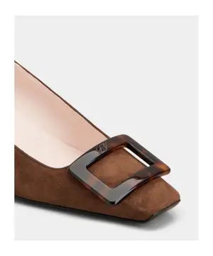 ROGER VIVIER Belle Vivier Suede Pumps