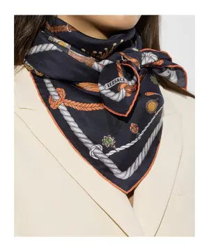 Versace Printed Silk Scarf