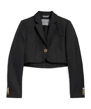 Balenciaga Cropped Jacket - Black