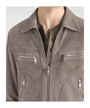 Dolce & Gabbana Suede Zippered Jacket