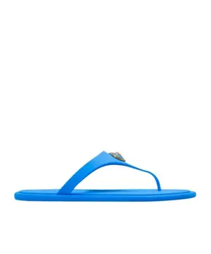 Versace Round-toe Flip-flops - Blue