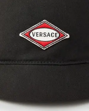 Versace Embroidered Canvas Cycling Cap