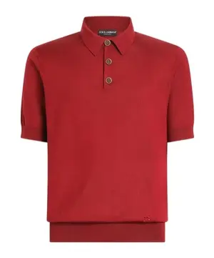 Dolce & Gabbana Polo Shirt In Smooth Silk