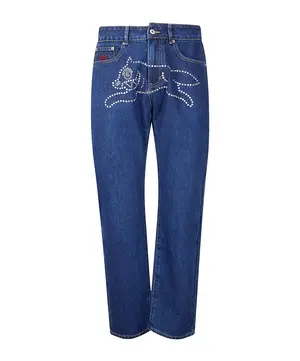 ICECREAM Crystal-embellished Jeans - Blue