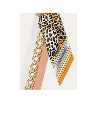 FERRAGAMO Felini Print Silk Mini Bandeau