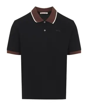 Marni Short-sleeved Polo Shirt - Black