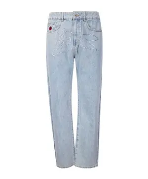Icecream Embroidered Jeans For Men