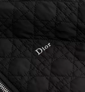 Dior Zipped Cropped Macrocannage Jacket