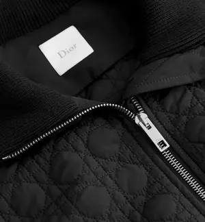 Dior Zipped Cropped Macrocannage Jacket