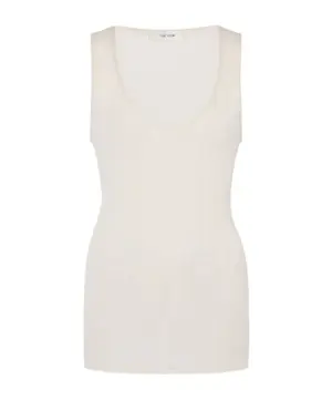 THE ROW Danel Ribbed Knit Tank Top