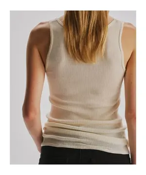 THE ROW Danel Ribbed Knit Tank Top