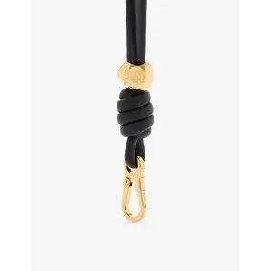 Loewe Branded Leather Wristlet Strap - Black