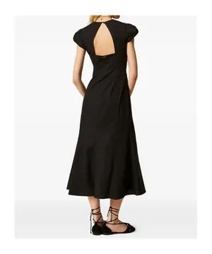 TWINSET V-neck Backless Long Dress