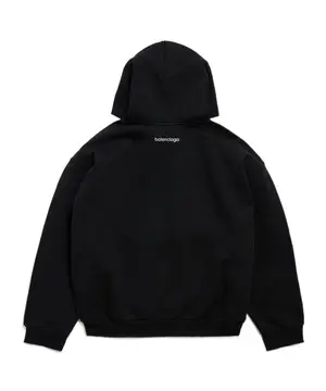 Balenciaga Medium Fit Hoodie With Printed Artwork