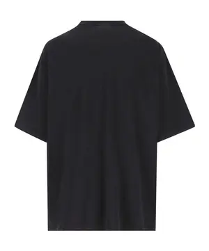 Balenciaga Graphic Printed Oversized T-shirt - Black