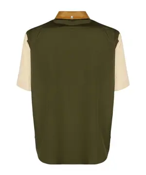 Marni Colour-block Logo-embroidered Shirt