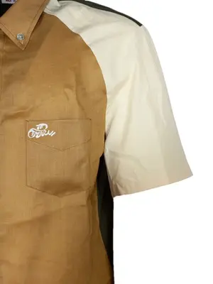 Marni Colour-block Logo-embroidered Shirt