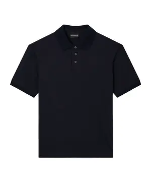 Emporio Armani Monogram Cotton Polo Shirt