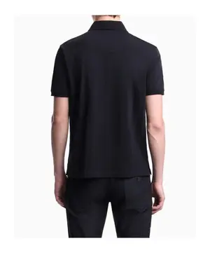 Emporio Armani Monogram Cotton Polo Shirt