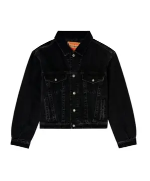 DIESEL® D-ranger-t Corduroy-collar Denim Jacket - Black