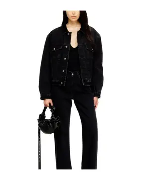 DIESEL® D-ranger-t Corduroy Collar Denim Jacket - Black