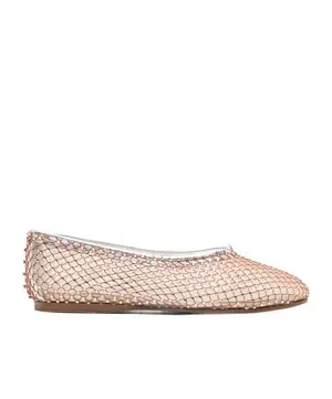 FORTE_FORTE Mesh Ballet Flats - Nude