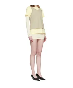 Wardrobe.NYC Colour-block Layered Mini Dress