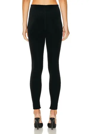 Wardrobe.NYC Stretch Velvet Leggings