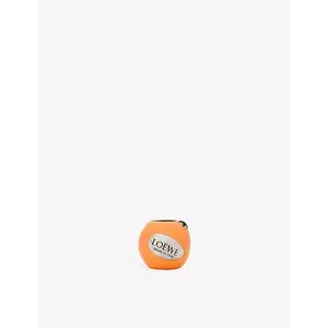 Loewe Branded Brass Charm - Orange