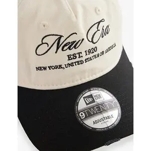 New Era Distressed Cotton Baseball Cap