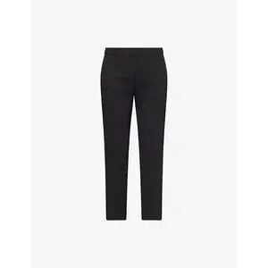Theory Treeca Pull-on Linen-blend Cropped Trousers