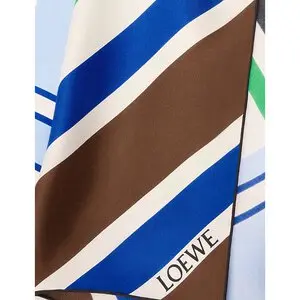 Loewe Artwork-print Silk Scarf