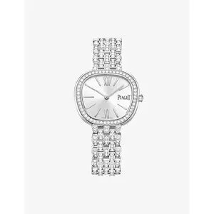 PAIGET Piaget 18ct White-gold And Diamond Quartz Watch - Silver