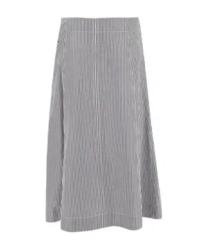 Bottega Veneta Striped Midi Skirt