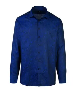 Etro Cotton Jacquard Shirt - Blue