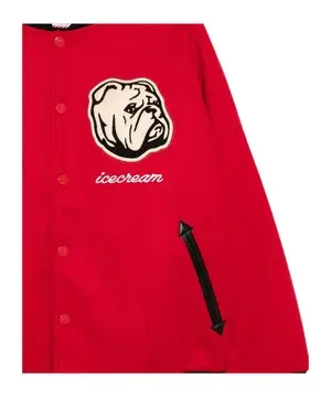 ICECREAM Embroidered Bulldog Long Sleeve Jacket