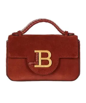 Balmain Suede B-buzz 17 Mini Bag