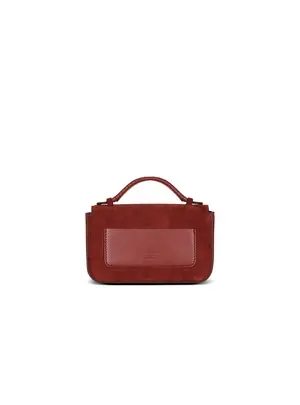 Balmain Suede B-buzz 17 Mini Bag