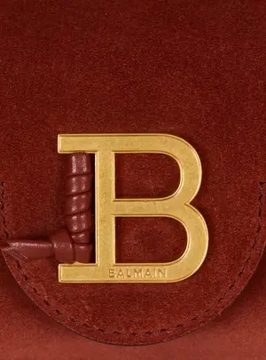 Balmain Suede B-buzz 17 Mini Bag