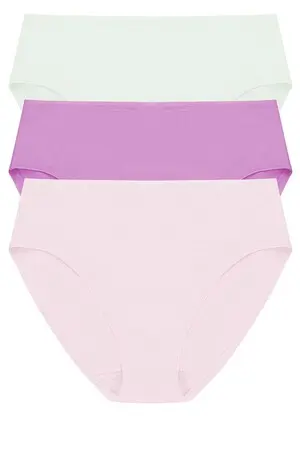 Natori Bliss Bare Cotton Hipster 3-pack - Red