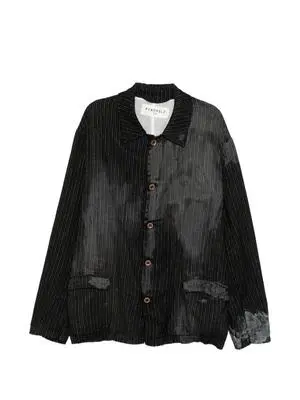 RUNDHOLZ Pinstripe-pattern Faded Jacket