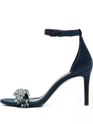 Tory Burch 110mm Satin Crystal Embellishment Sandals