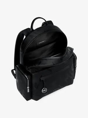 Michael Kors Prescott Large Printed Nylon Backpack