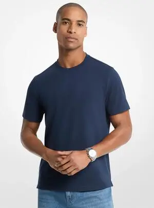 Michael Kors Cotton Piqué T-shirt - Blue