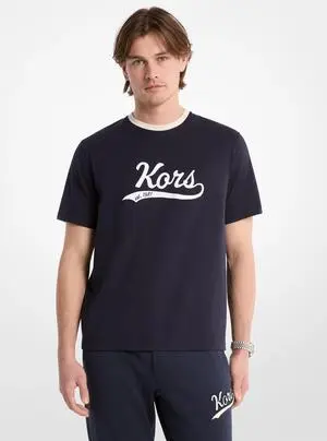 Michael Kors Kors Varsity Cotton Jersey T-shirt - Blue