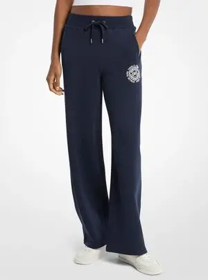 Michael Kors Knit Wide Leg Pants - Blue