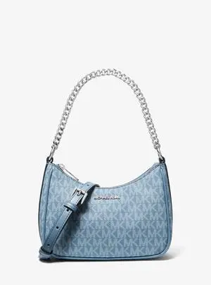Michael Kors Jet Set Travel Small Signature Logo Convertible Pochette
